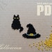 Beaded Black Cat PDF Beading Pattern Brick Stitch Halloween Tutorial ...