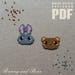 Seed Bead Bunny and Bear Brick Stitch Patterns PDF Animal Beading ...