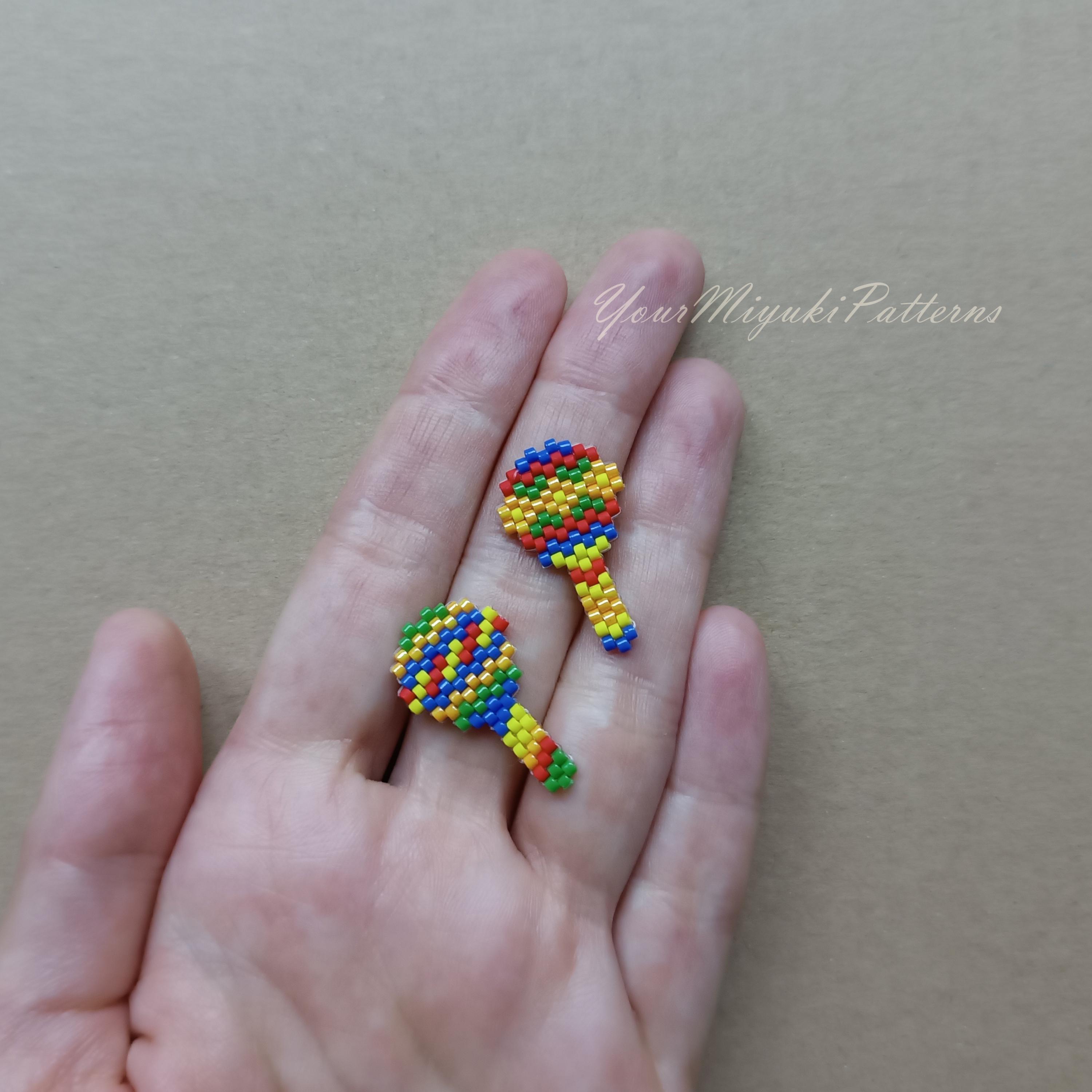 Brick Stitch Beading Patterns Sombrero Maracas Seed Bead Patterns PDF ...