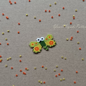 Seed Bead Pattern Butterfly Dragonfly Mosquito Brick Stitch Beading ...