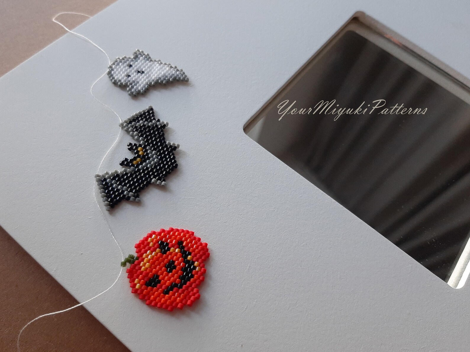 Halloween Beading Patterns Halloween Garland Pumpkin Spooky - Etsy