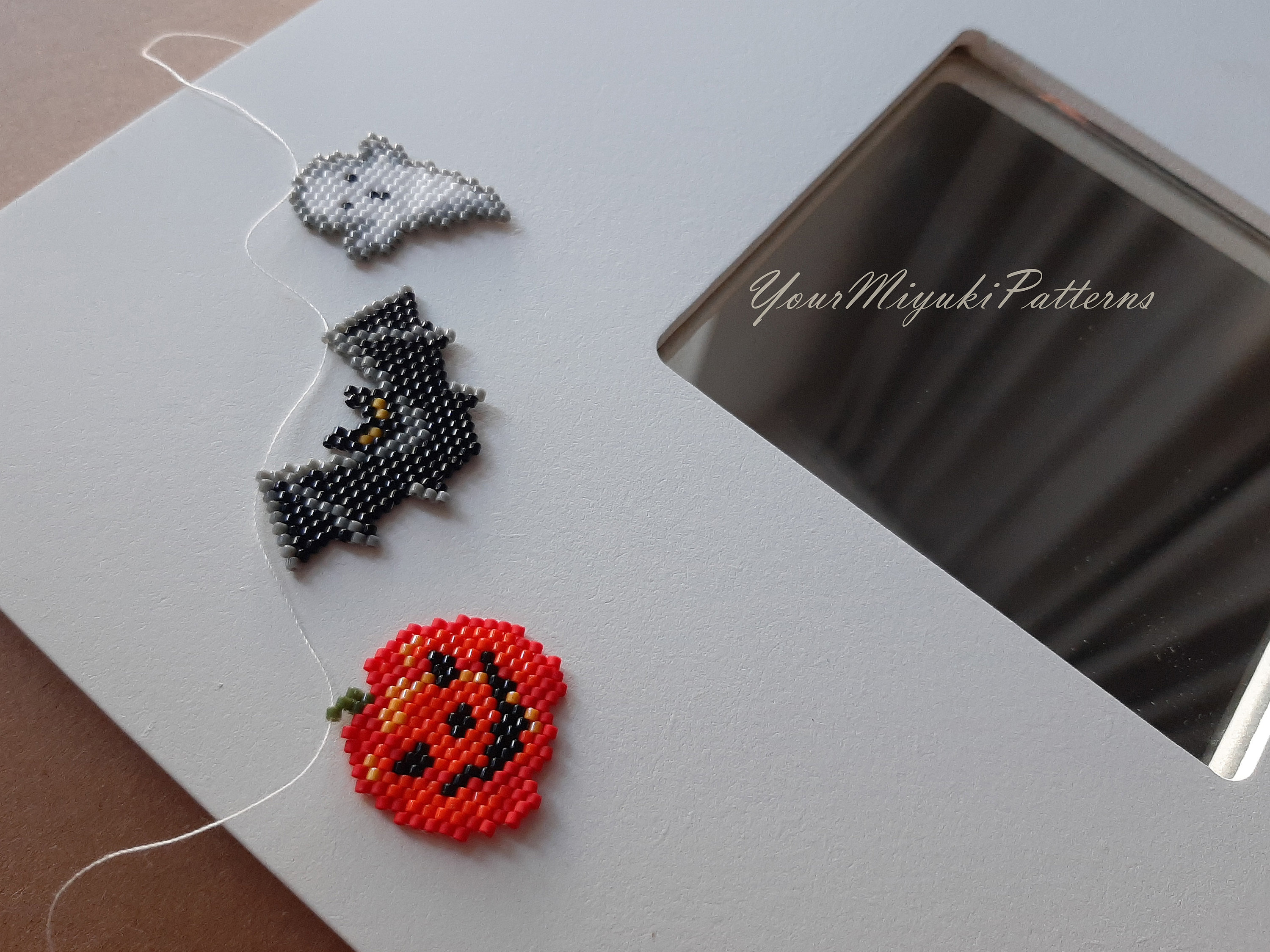 Halloween Beading Patterns Halloween Garland Pumpkin Spooky - Etsy