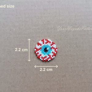 Halloween Eyes Brick Stitch Pattern Set PDF Tutorial Beading Seed Bead ...