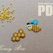 Bee Beading Brick Stitch Pattern PDF, Tutorial Beading, Seed Bead ...