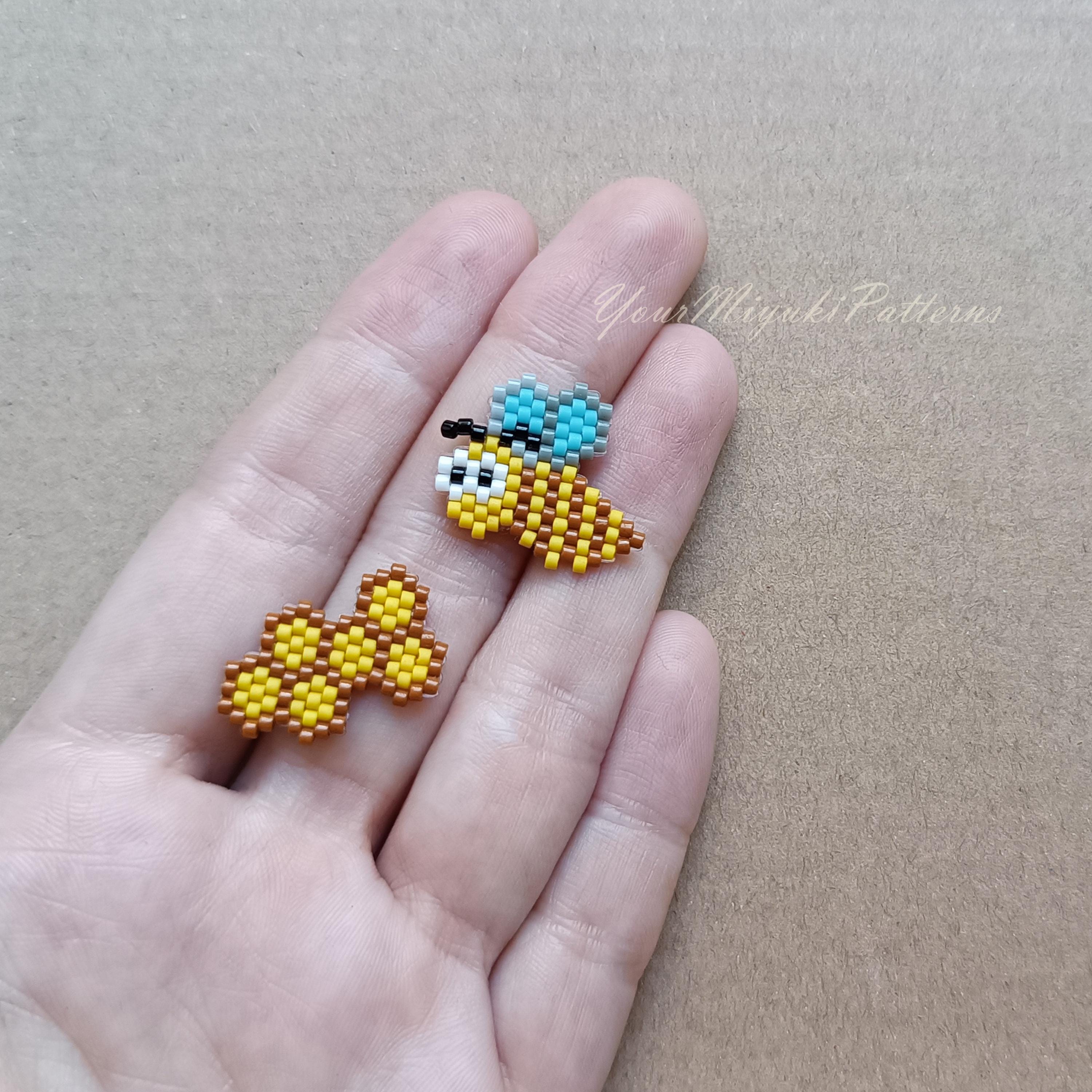 Beaded Bee Beading Brick Stitch Pattern PDF Tutorial Beading Seed Bead ...