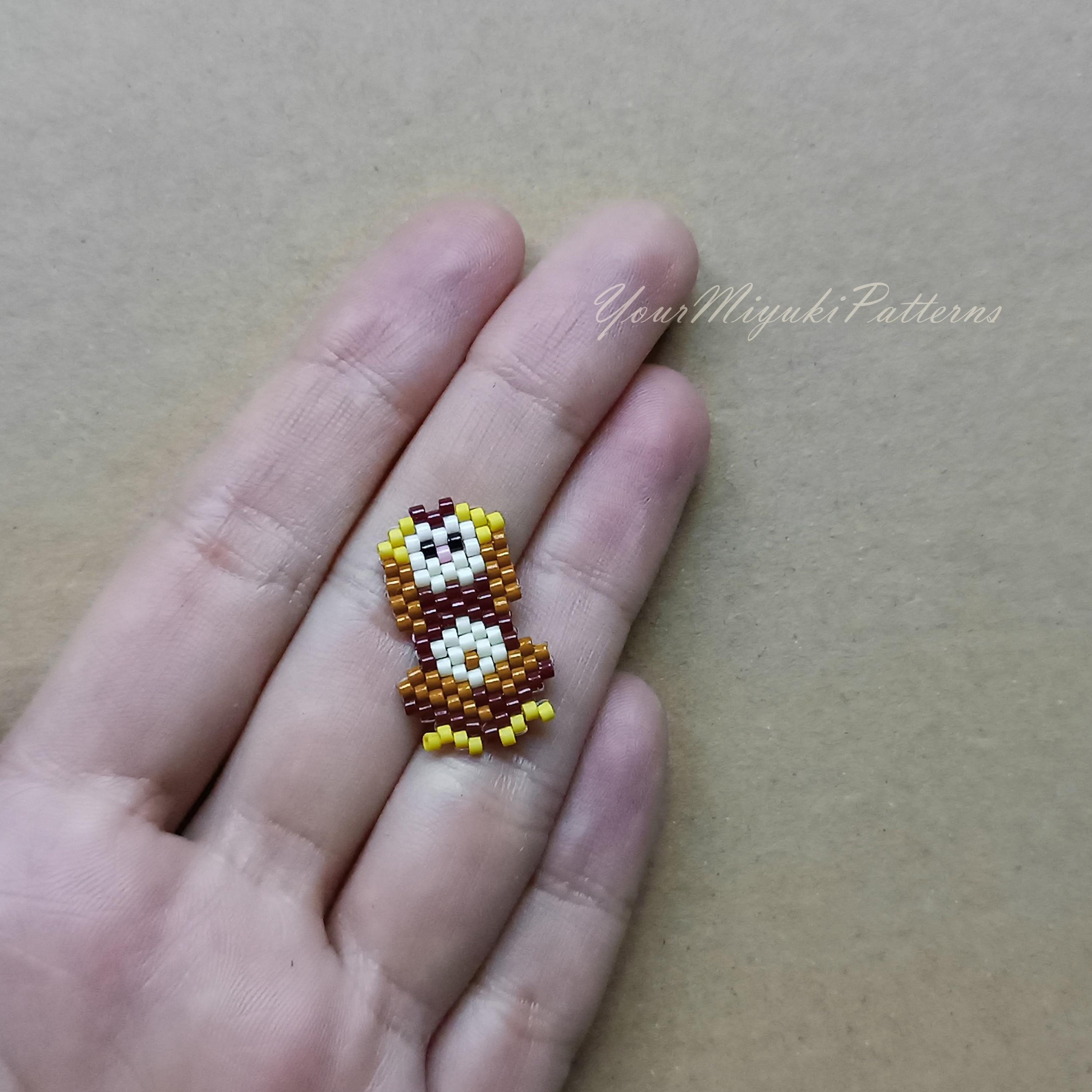 Seed Bead Pattern Monkey Brick Stitch Beading Patterns Beaded Monkey ...