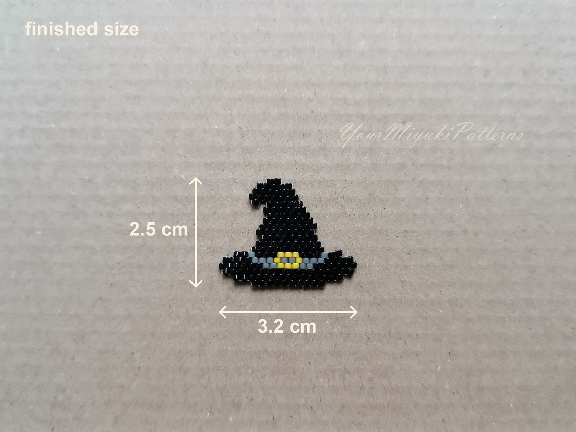 Beaded Black Cat PDF Beading Pattern Brick Stitch Halloween Tutorial ...