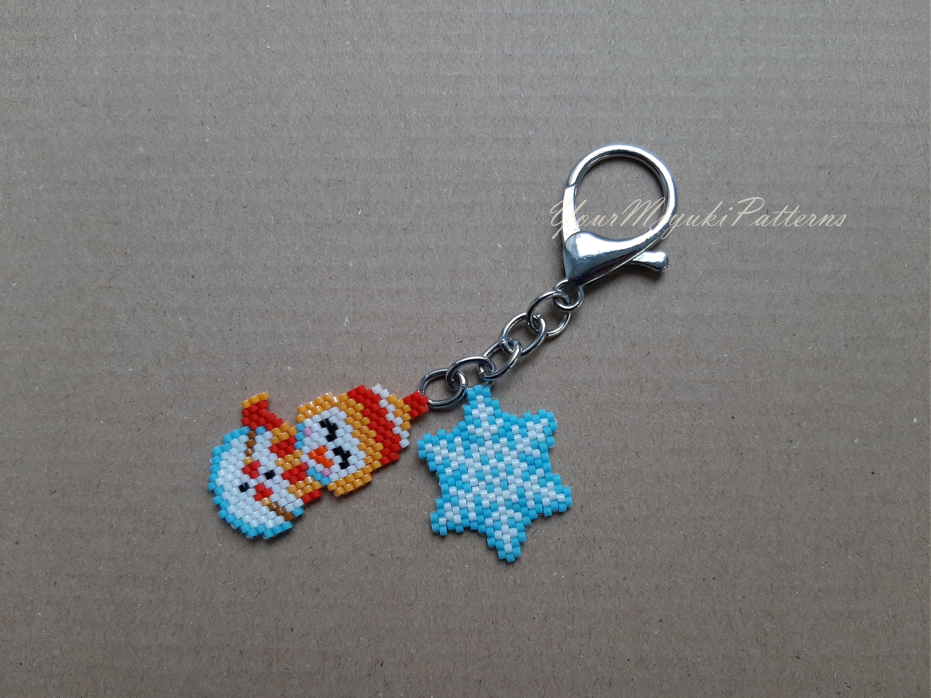 Snowman Snowflake Seed Bead Pattern Set PDF Brick Stitch Beading Beaded ...