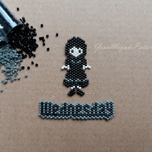 Wednesday Pattern Brick Stitch Pattern Beading Tutorial Miyuki Pattern ...