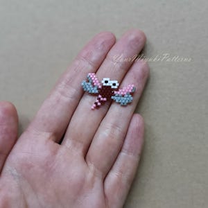 Seed Bead Pattern Butterfly Dragonfly Mosquito Brick Stitch Beading ...