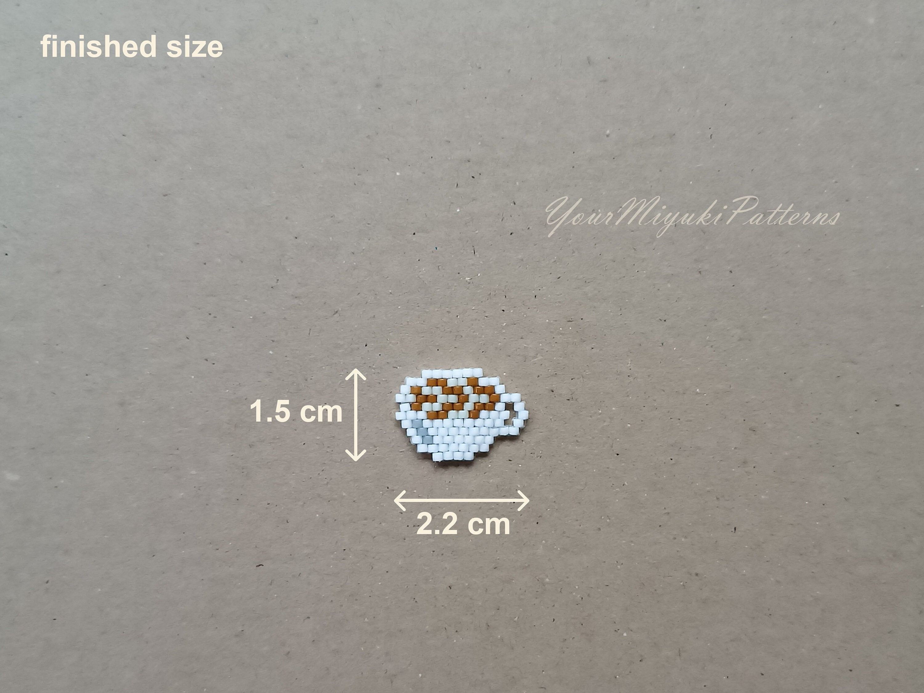 Coffee Brick Stitch Patterns PDF, Beading Patterns, Seed Bead Patterns ...