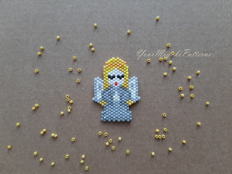 Beaded Angel Brick Stitch Pattern Beading Tutorial PDF Seed Bead ...
