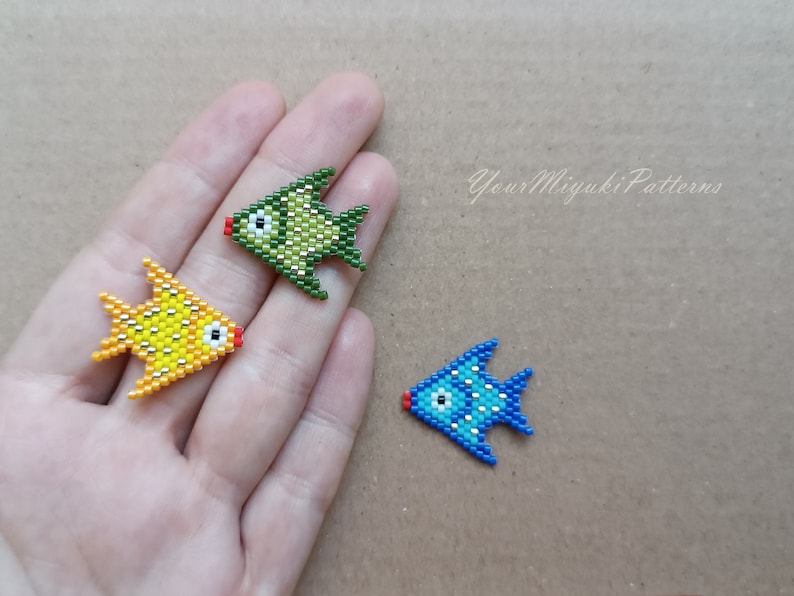 Fish Bead Pattern PDF Brick Stitch Beading Tutorail Seed Bead Pattern ...