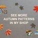 Autumn Beading Patterns Maple Leaf Bead Pattern Set of 3 - Etsy