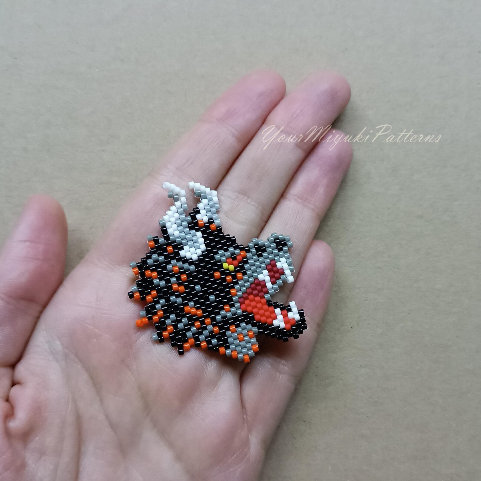Seed Bead Patterns Green Dragon Black Dragon Brick Stitch (PDF) Beading ...