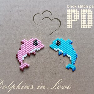 Beaded Dolphin Brick Stitch Bead Pattern Beading Tutorial PDF Seed Bead ...
