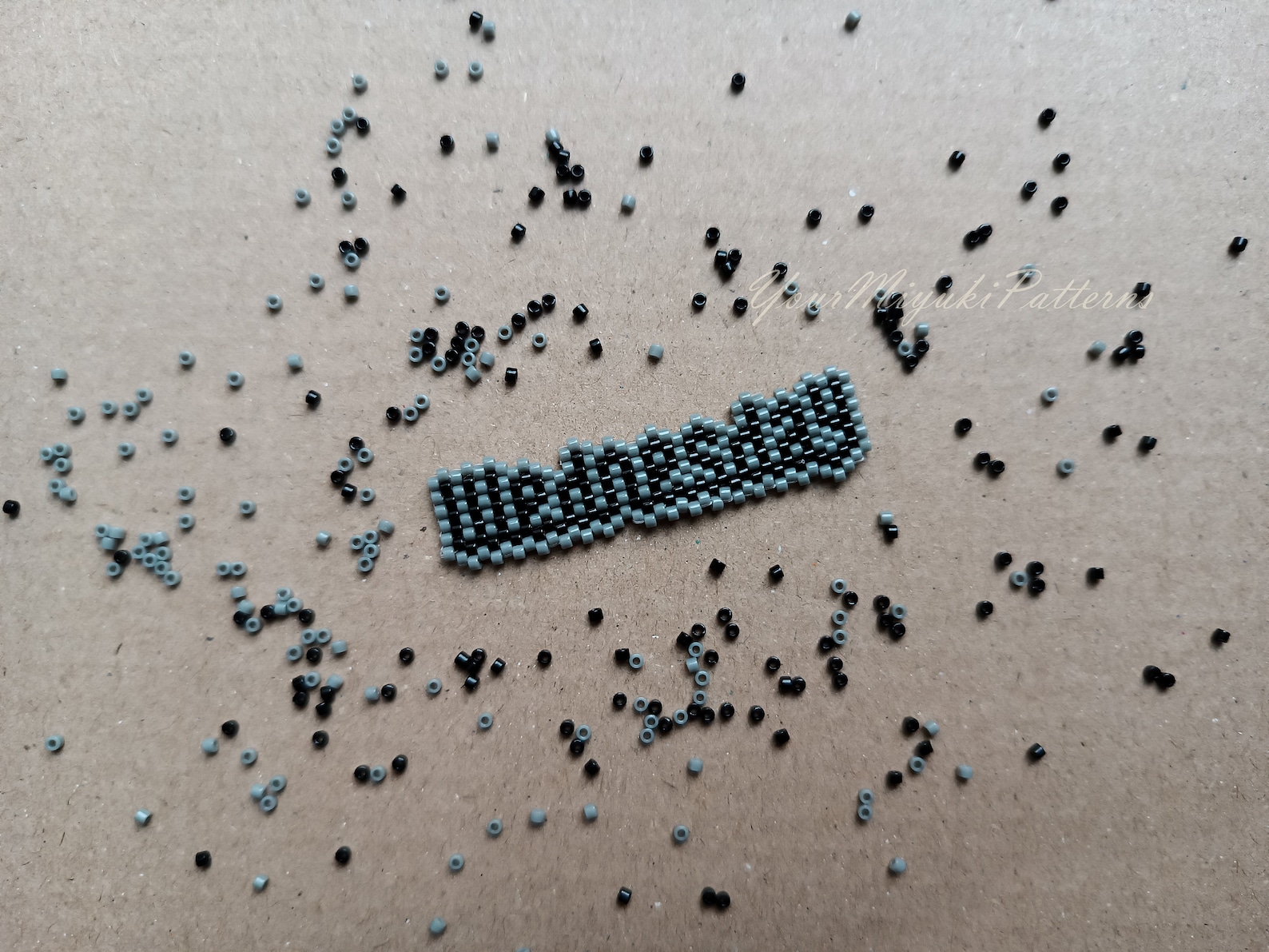 Wednesday Pattern Brick Stitch Pattern Beading Tutorial - Etsy