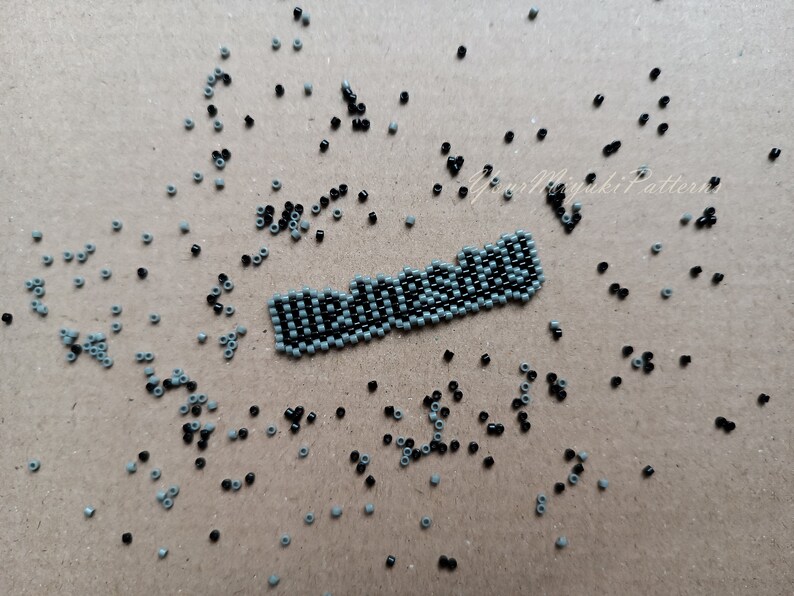 Wednesday Pattern Brick Stitch Pattern Beading Tutorial Miyuki Pattern ...