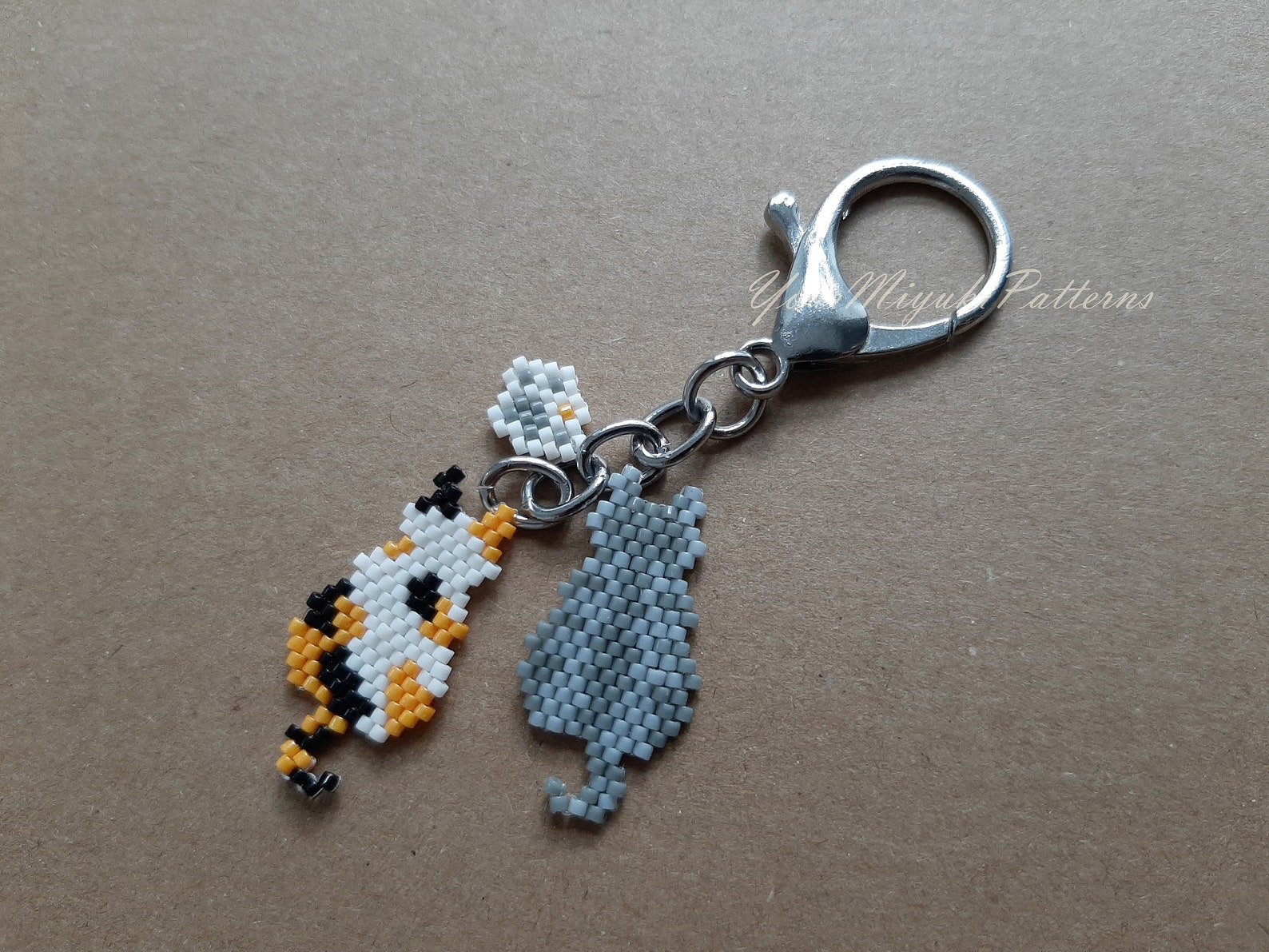 Cute Cats Beading Pattern, Animals Beading, Brick Stitch Pattern ...