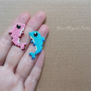 Beaded Dolphin Brick Stitch Bead Pattern Beading Tutorial PDF Seed Bead ...