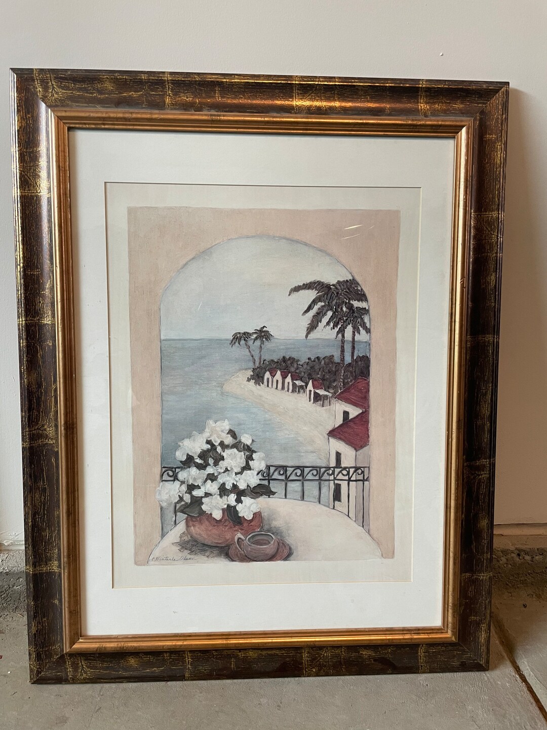 C. Winterle Olson Sea View Watercolor Painting - Etsy