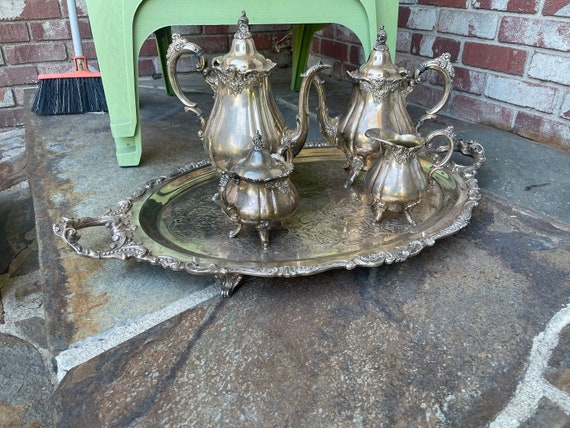 Baroque by Wallace Tea Set - Etsy