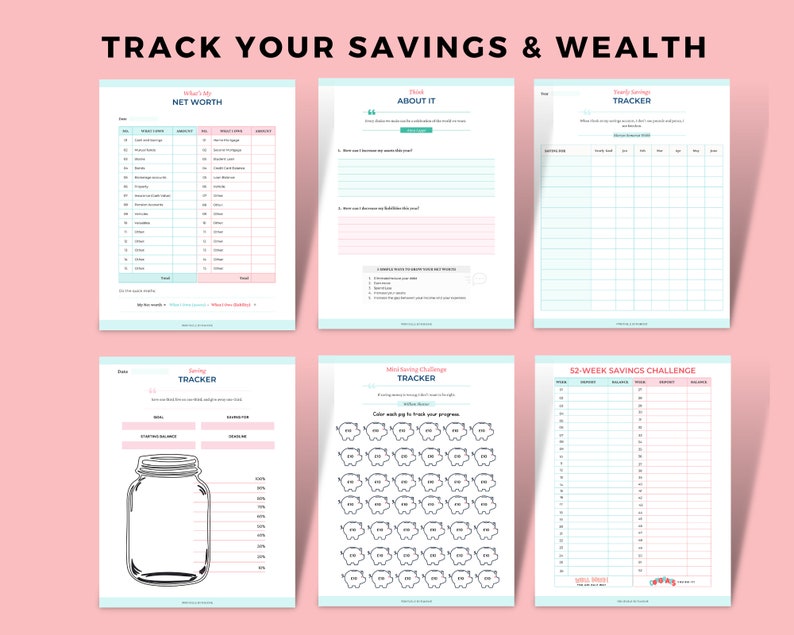 Budget Planner Printable, Budget Template, Personal Finance Planner ...