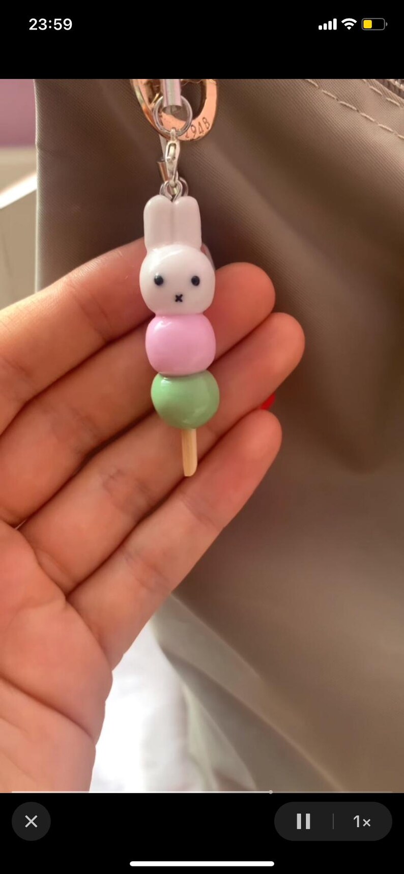 Miffy Dango and Strawberry Tanghulu Phone Straps / Keychains - Etsy