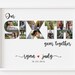 Personalized 6 Years Anniversary Collage, Custom 6th Anniversary Gift ...
