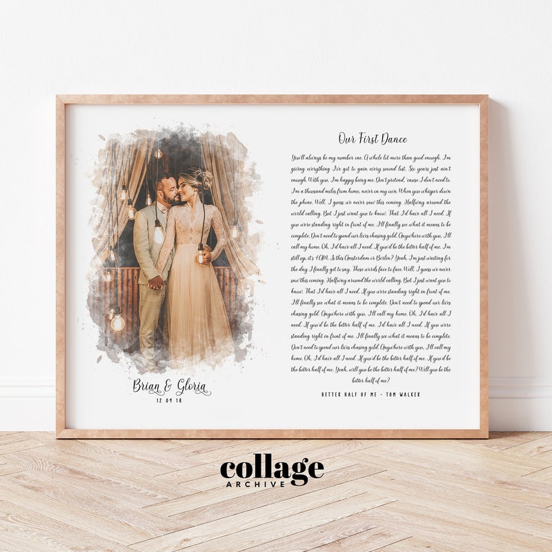 First Dance Lyrics - Etsy