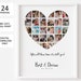 Custom Heart Photo Collage, Anniversary Collage Gift for Boyfriend ...