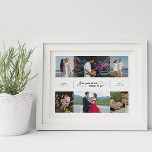 Personalize 1st Year Anniversary Photo Collage Gift | A Custom Photo ...