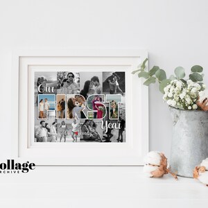 Our First Year Personalized Photo Collage, One Year Anniversary Gifts ...