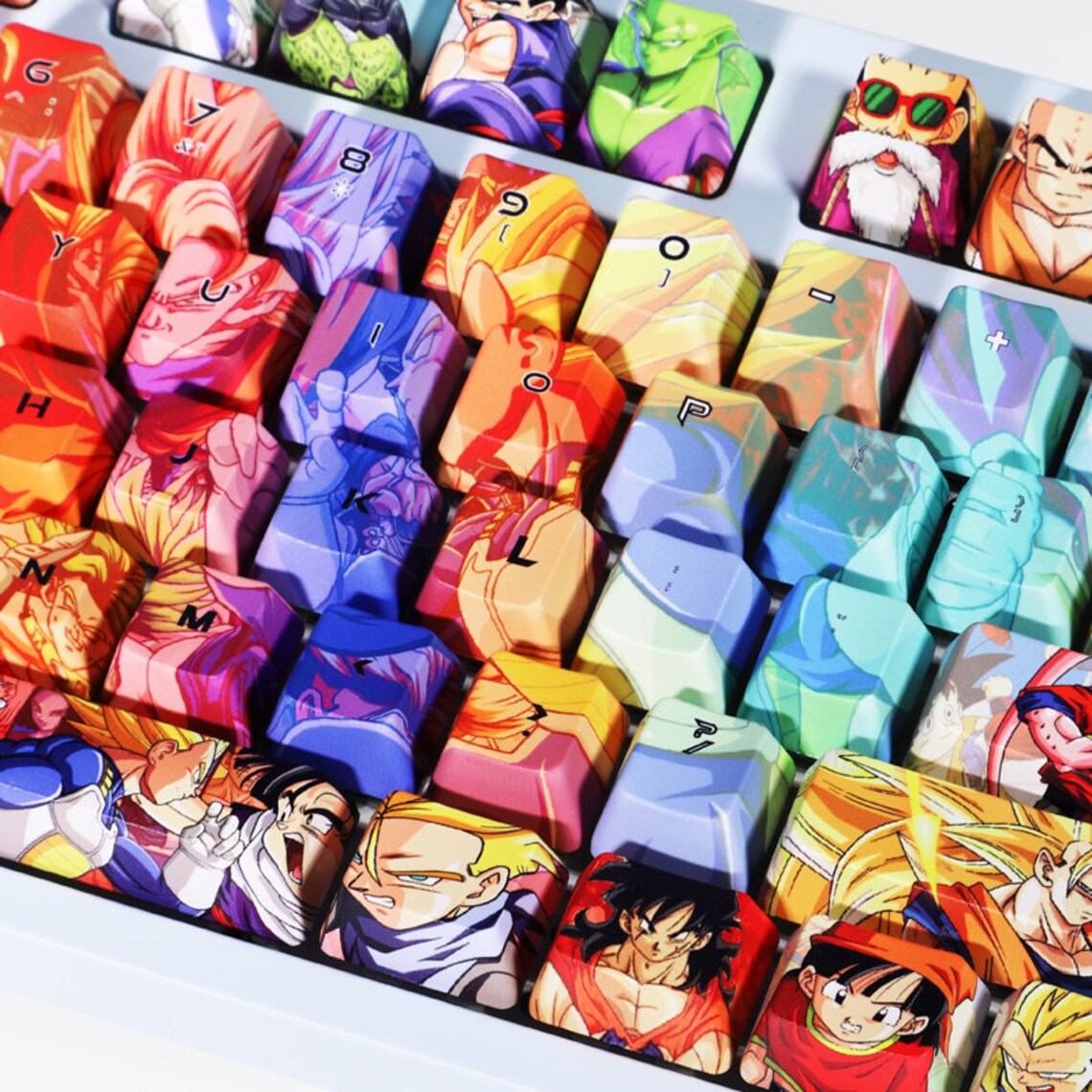 Dragon Ball Keycap Set 108 PBT Dye Sublimation Key Caps for - Etsy