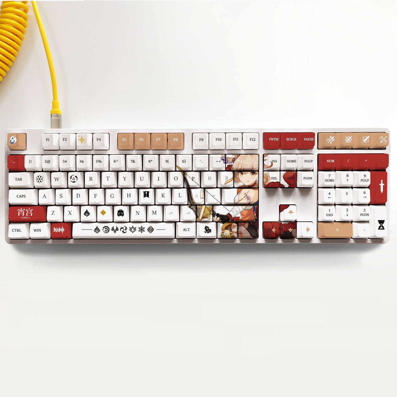 Genshin Impact Yoimiya Keycap Set 108 PBT Key Caps for - Etsy