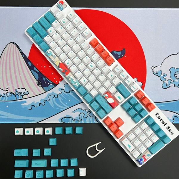 Coral Sea Keycaps - Etsy
