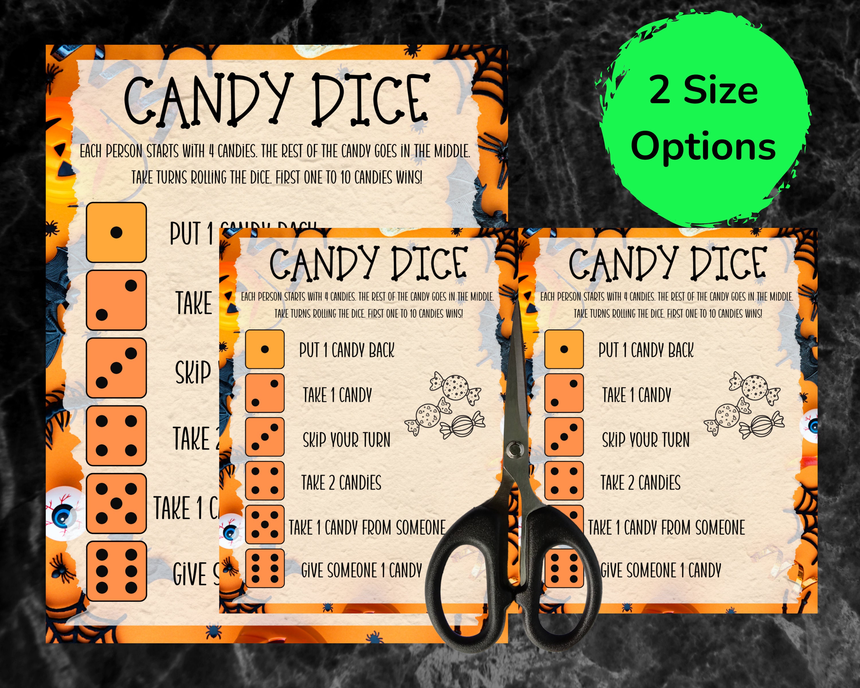 Candy Dice Game, Halloween Party Games, Candy Game, Kids Games, Office ...