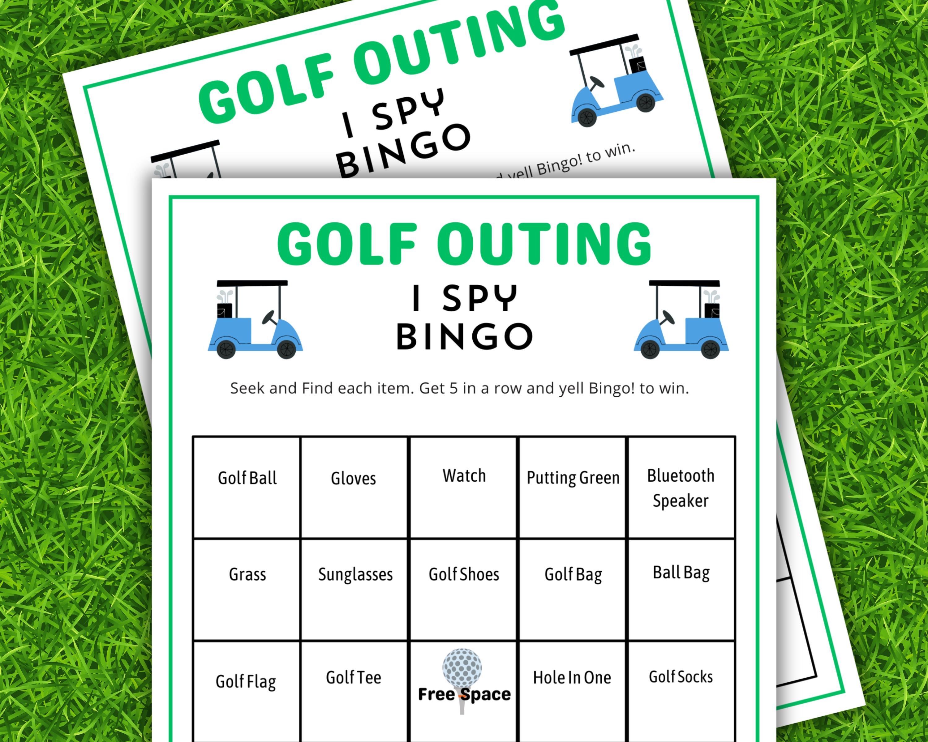 Golf I Spy Bingo Game, Printable Golf Retreat Activity, Work Golf Outing Game, Fun Golf Outing ...