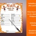 Fall Finish the Phrase Game, Printable or Virtual Game for Adults Kids ...