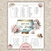 What's Your Tea Party Name, Printable Tea Time Activity, Tea Party Name ...