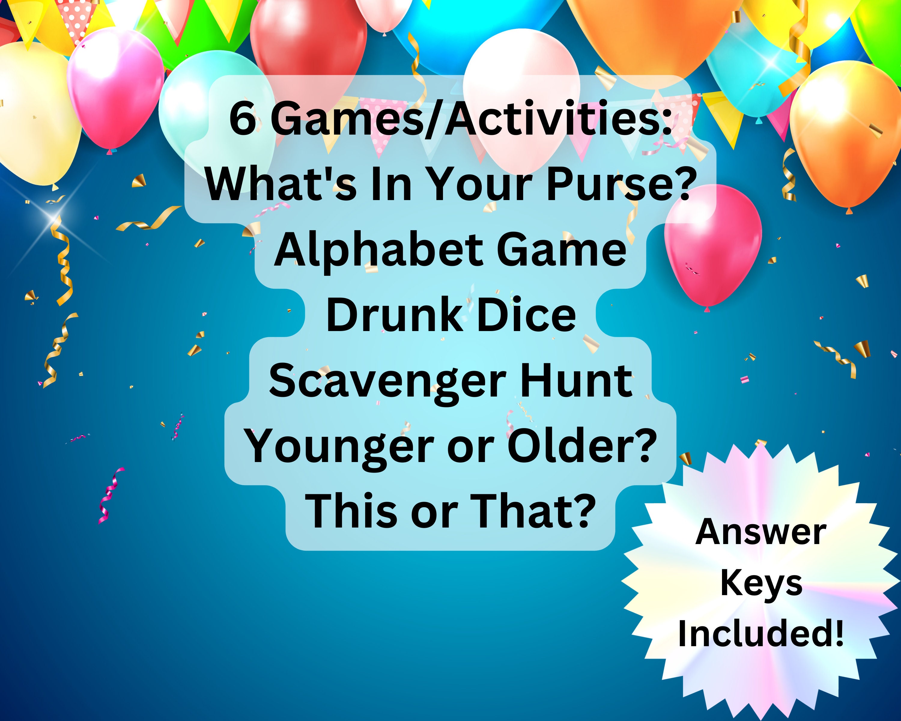 Printable 21st Birthday Game Bundle, Drunk Dice Birthday Game, 21st ...