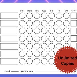 Printable Reward Behavior Chart, School Activity Chart, Visual Chart ...