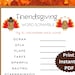 Friendsgiving Game, Printable Thanksgiving Word Scramble Game ...