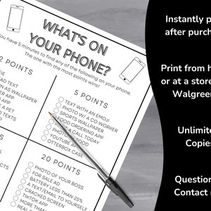 Office Party Game, What's on Your Phone?, Team Building Game, Work Game ...