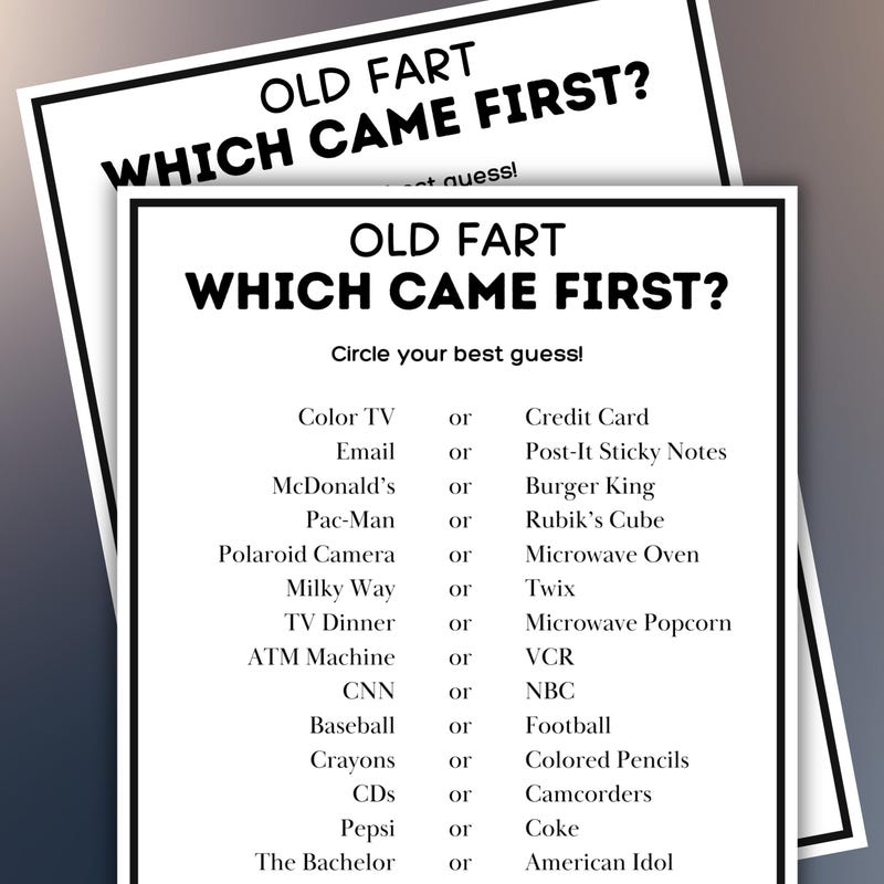 Old Fart Party - Etsy