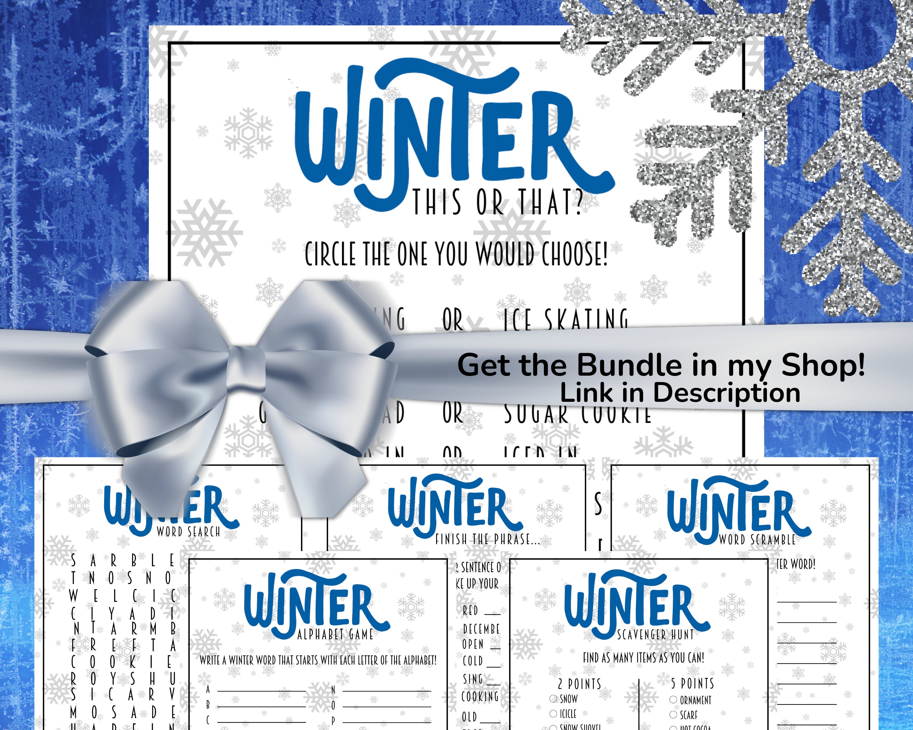 Printable Winter Word Search for Kids and Adults, Winter Family ...