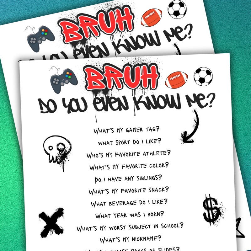 Teen Trivia for Boys - Etsy