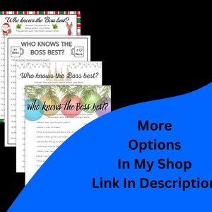 Who Knows the Boss Best, Office Party, Get to Know Your Boss, Boss ...