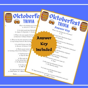 Oktoberfest Game, Printable Oktoberfest Game, Beer Festival Game ...