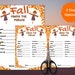 Fall Finish the Phrase Game, Printable or Virtual Game for Adults Kids ...